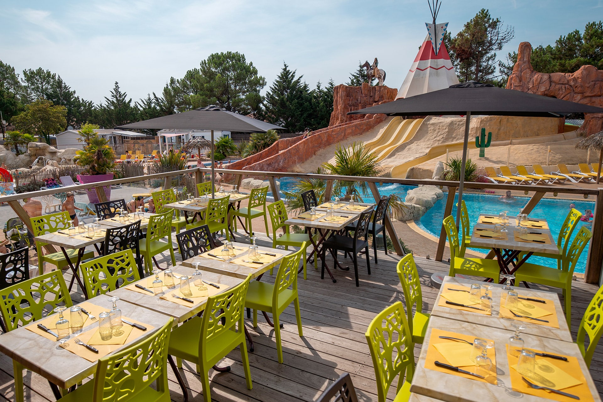 Camping avec restaurant Vendée | Restauration au Snack-Bar